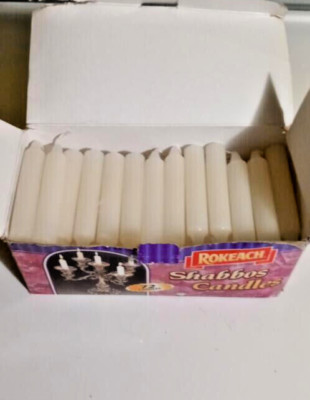 Shabbat Candles - Rokeach Traditional Shabbos Candles 1-Pack X 72 Count ...