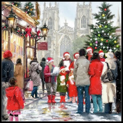 Carol Singers-Chart Needlework Crafts DIY-Counted Cross Stitch Pattern ...
