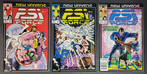 PSI Force #3 4 5 Lot 1987 Marvel Comics New Universe | eBay