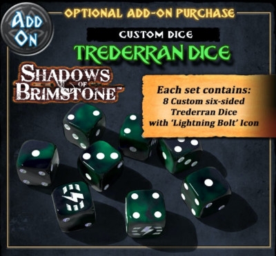 Shadows of Brimstone Adventures Trederra Strike Team Dice set OFFICIAL ...