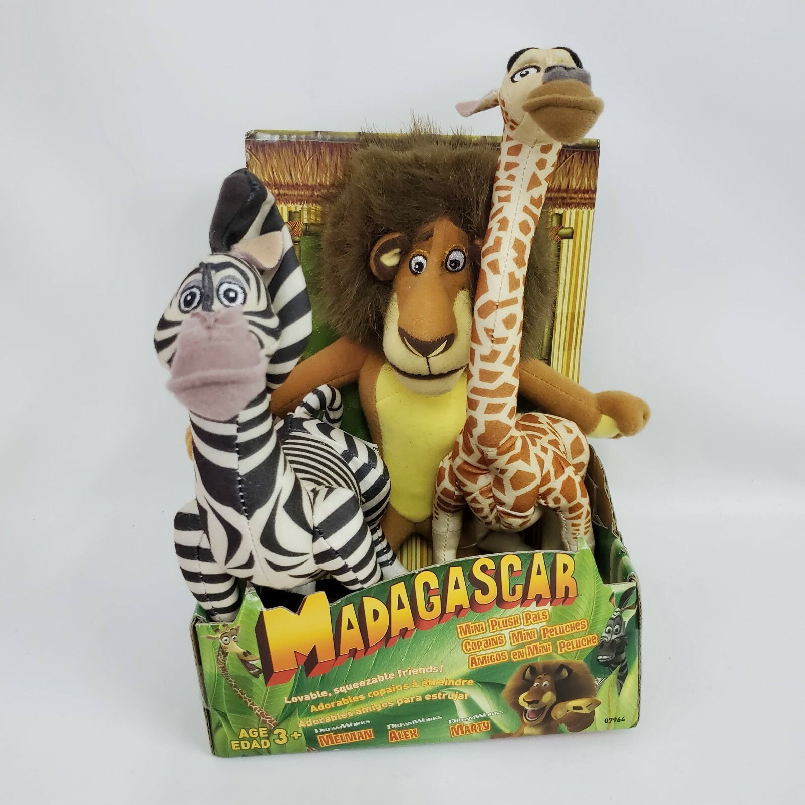 HTF 2004 DreamWorks Madagascar Mini Plush Pals Alek Marty Melman NIB | eBay
