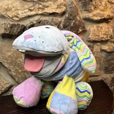 Stuffies Zipper Puppy Dog Multi Color Rainbow 19" Plush Stuffed Animal ...