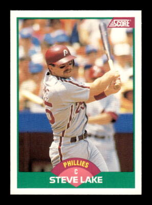 1989 Score Rookie & Traded Steve Lake #12T | eBay
