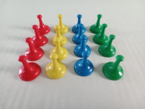 Sorry Game Replacement Set of 16 Game Movers Pawns Tokens Vintage 1998 ...