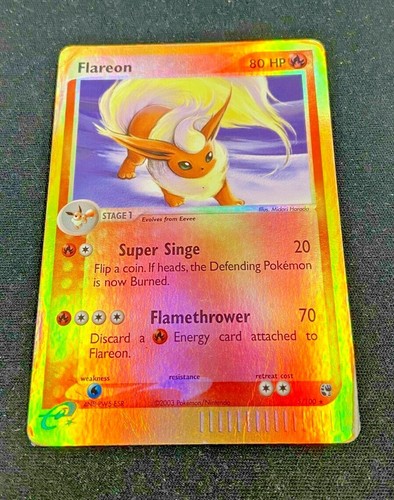 Flareon - 5/100 EX Sandstorm (Pokemon) Reverse Holo Rare | eBay