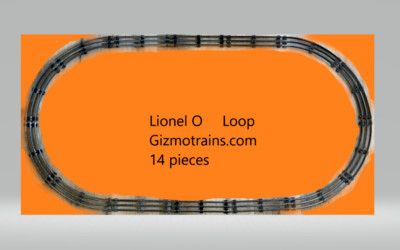 Lionel O TUBULAR Train Track (14 PIECE) OVAL works with O27 trains as ...