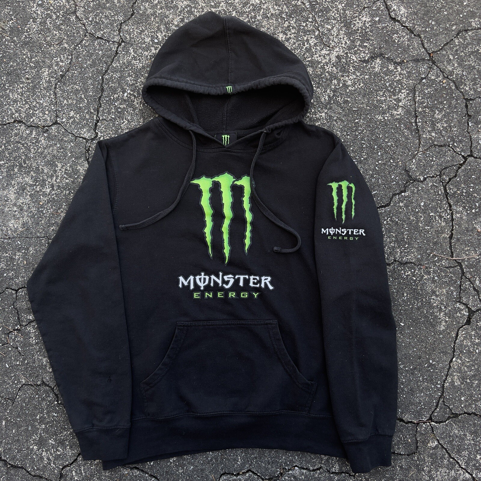 Vintage Thrashed MONSTER ENERGY DRINK Pullover Hoodie… - Gem