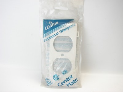 11 Leviton PSC8-W White Receptacle Outlet Center Panel Sectional Nylon ...