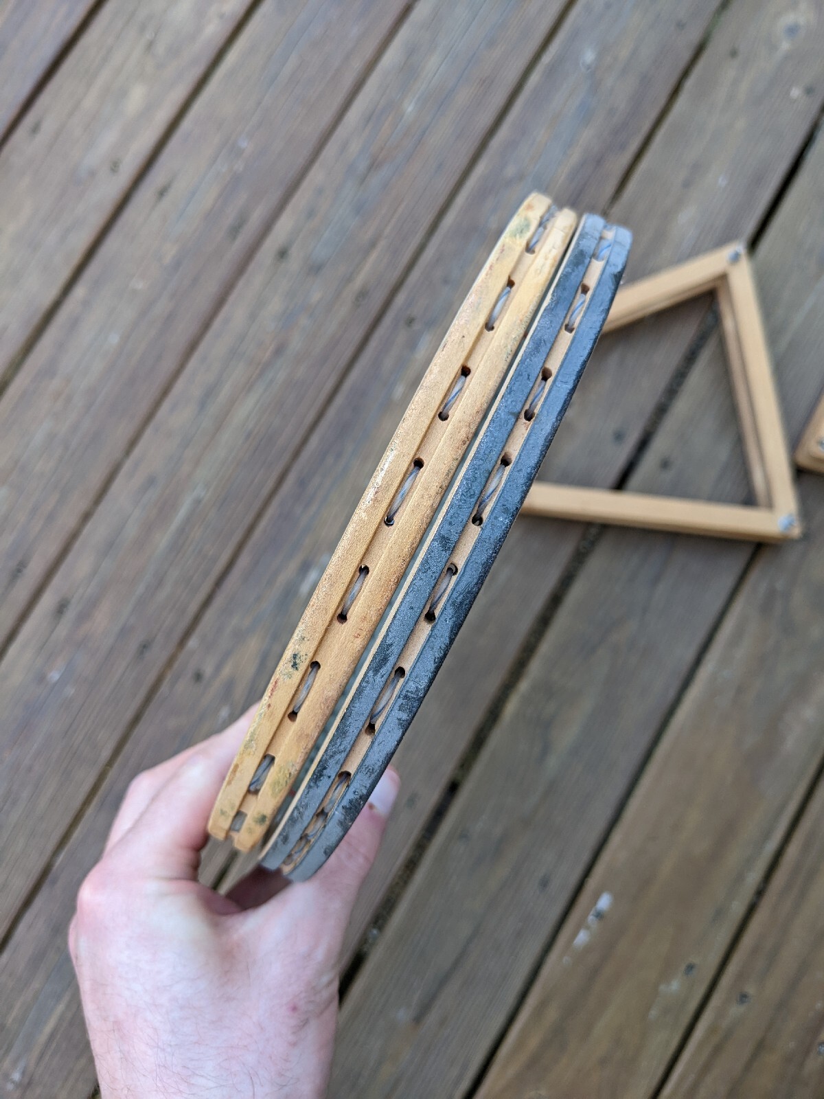 Garcia Graphite Wooden Tennis Racquet Set Of 2 With Frames Hardly Used ...