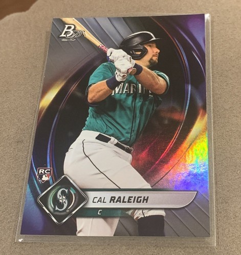 2022 Bowman Platinum Cal Raleigh Rookie Card RC #83 - Seattle Mariners ...