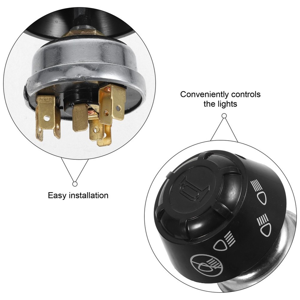Tractor Light Switch Horn Push Button Light/Horn Button Push Switch ...