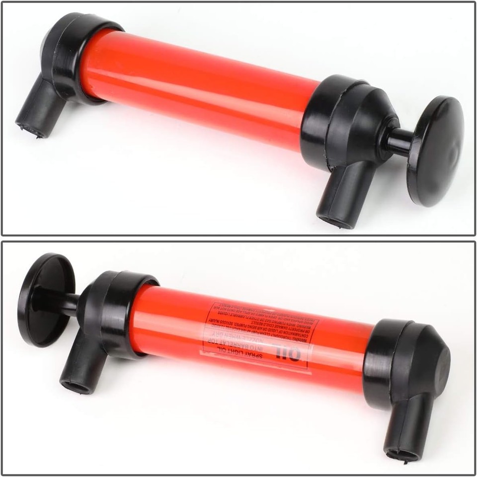 Portable Oil & Gas Siphon Pump Transfer Kit, Includes Hose and Tool Set ...