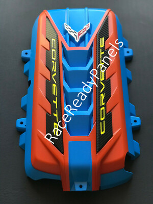 2020/24 CORVETTE C8 ENGINE COVER RAPID BLUE SEBRING ORANGE SILVER ...