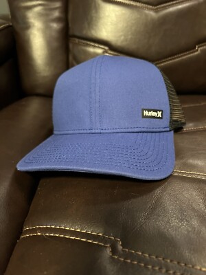 Blue & Black Hurley Snapback Hat Men’s Great Gift For Fathers Day | eBay
