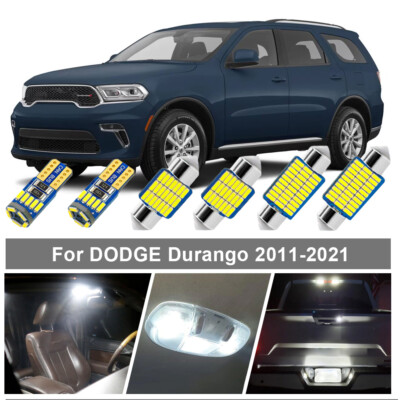 12x White LED Interior Lights Package Kit For DODGE Durango 2011-2022 ...