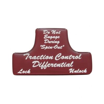 Switch Guard Sticker Only Traction Control for Freightliner & IHC Red ...