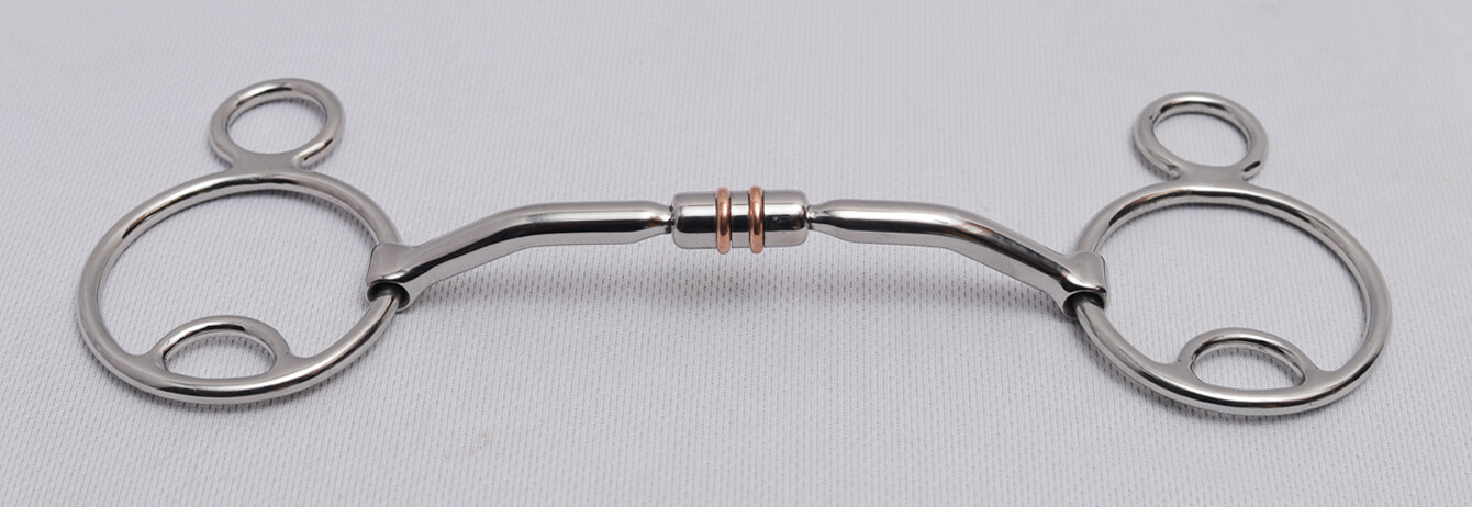 WILKIE COMFORT SNAFFLE HORSE BIT BEVAL BIT LOOSE RING BIT as Myler ...