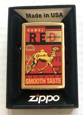 Zippo Camel: Kamel Red Pack Double - Brass . New. | eBay