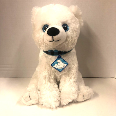 RBI Polar Bear Plush 13" Ron Banafato Inc White Stuffed Animal Blue ...