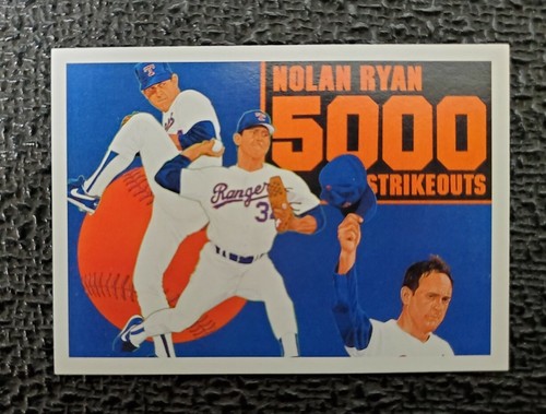 1990 Upper Deck Nolan Ryan #34 5000 Strikeouts Texas Rangers | eBay