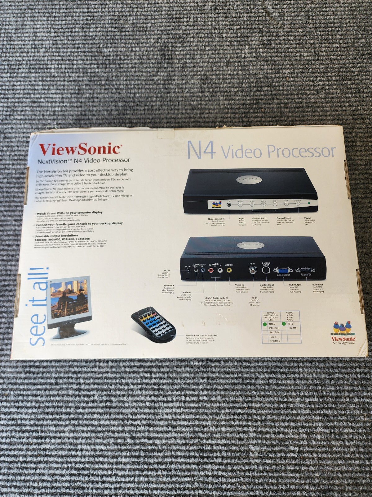 ViewSonic+NextVision+N4+Video+Processor+TV+Monitor+Adapter+Vsvbx25470 ...
