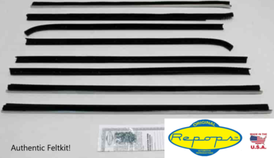 68 69 70 Dodge Charger Hardtop Door Window Felt Fuzzies Rubber Seal 8 ...