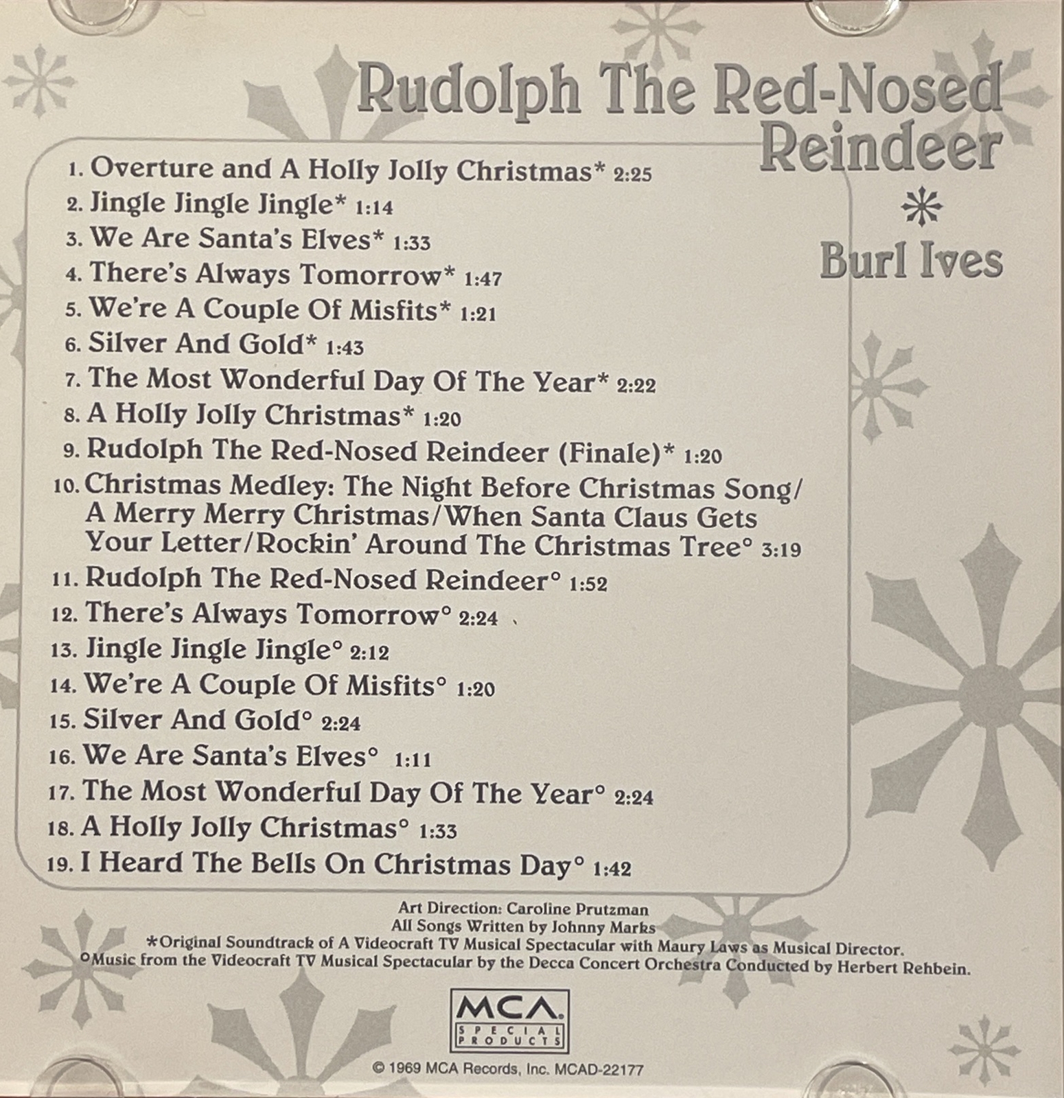 Rudolph the Red-Nosed Reindeer by Burl Ives~ 2nd CD BONUS Rudolph ...