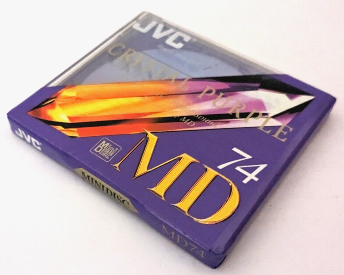 JVC Minidisc MD-74DPL Crystal Purple 74 MIN Recordable Music Audio ...