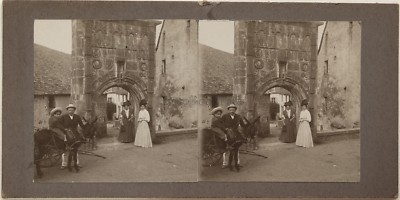 Promenade Con Un Asino Cappello snapshot Fotografia Amateur Stereo ...