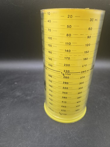 Vtg Metric Wonder Cup 2 Cup Measuring Cup Milmour Products Wet/Dry ...