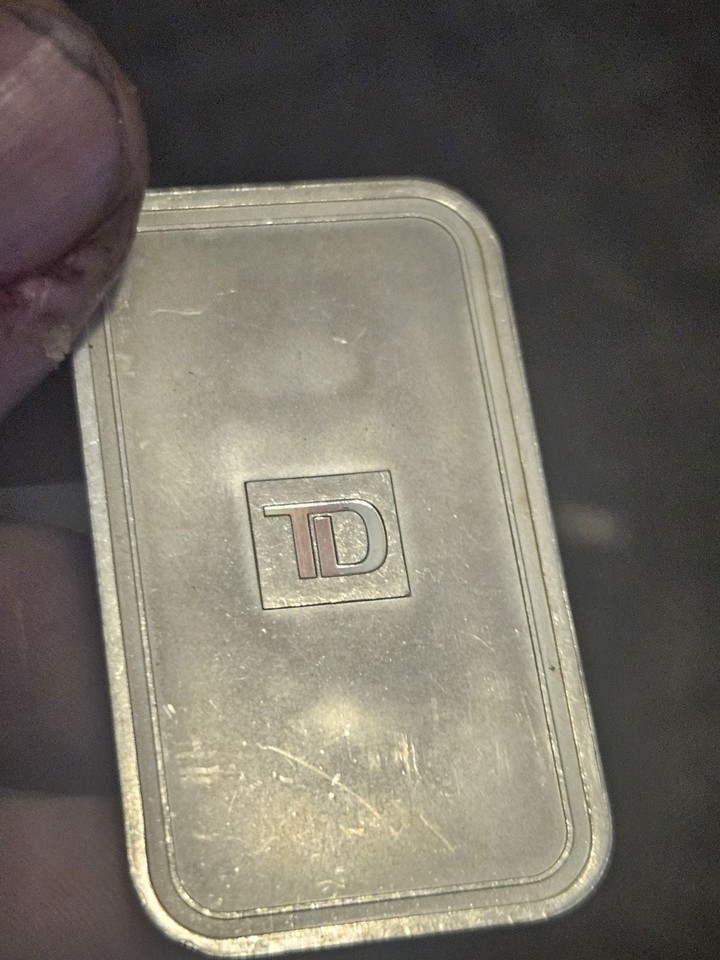 1 oz silver bar - TD - Frosted finish | eBay