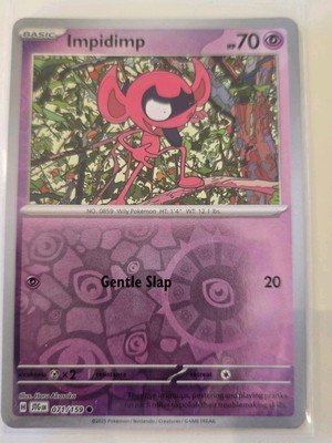 Impidimp 071/159 Reverse Holo Common Journey Together Pokemon Card ...