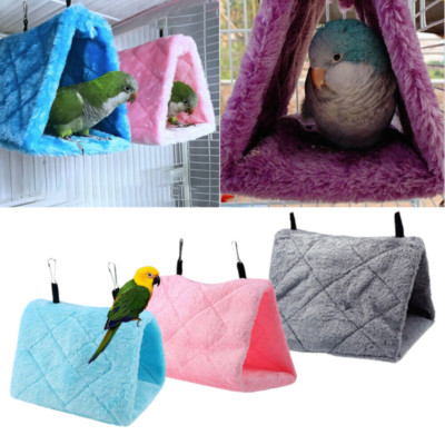 Parrot Tent Pet Bird Bed Parakeet Budgie Warm Hammock Cage Hut Hanging ...
