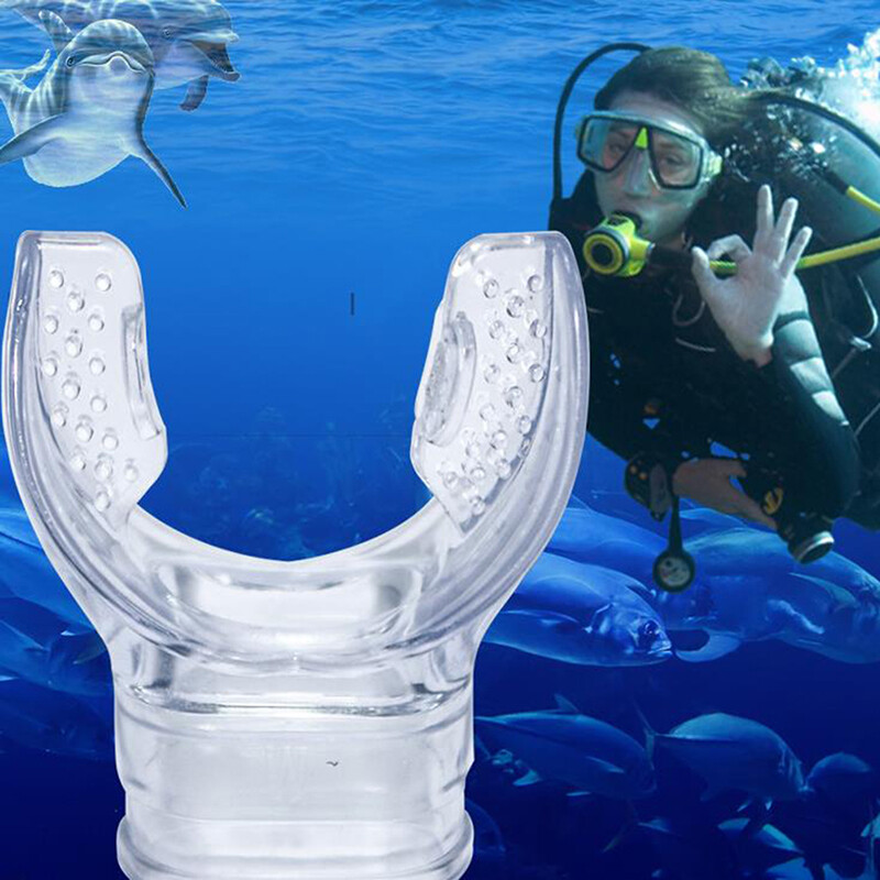 1PC Dive Tube Snorkel Silicone Clear Underwater Diving Tube Swimming ...