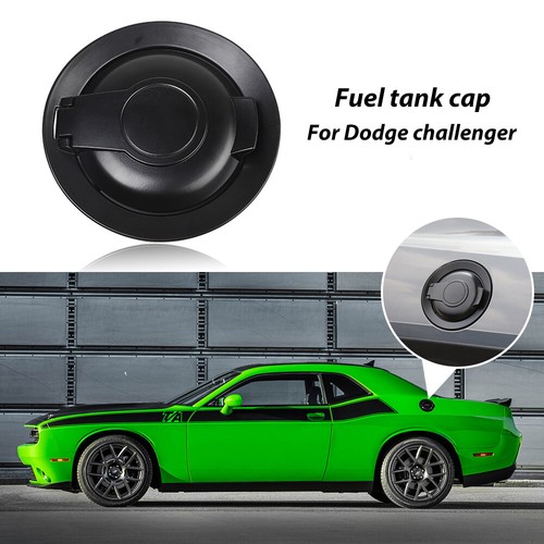 1x Black Car Door Gas Cap Fuel Filler Tank Cover for Dodge Challenger ...