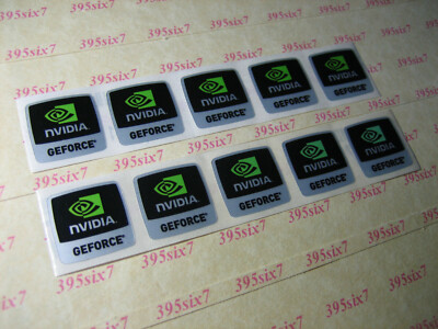 NVIDIA GEFORCE STICKER x 10 PCS NEW GENUINE | eBay