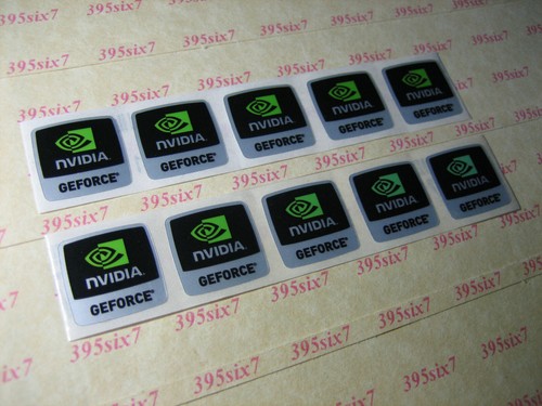 NVIDIA GEFORCE STICKER x 10 PCS NEW GENUINE | eBay