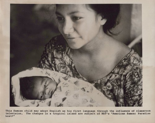 PBS 1960s Samoan mother newborn portrait American Samoa classroom Press ...