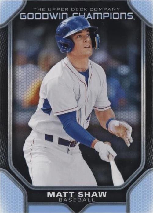 2024 Upper Deck Goodwin Champions - Matt Shaw #44 (RC) for sale online ...