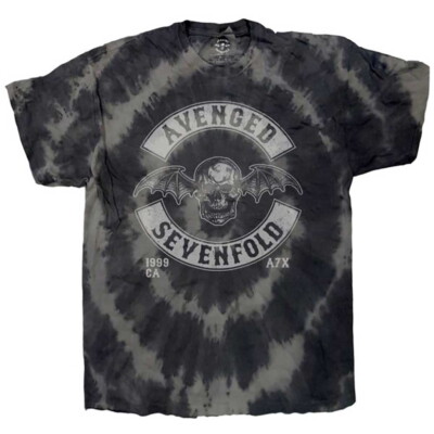 Avenged Sevenfold Deathbat Crest Dip-Dye T-Shirt NEW OFFICIAL | eBay