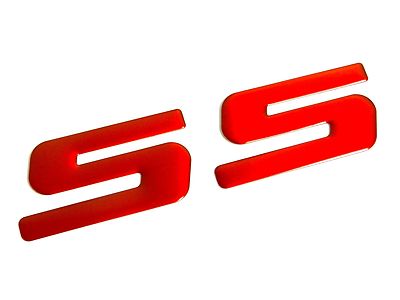 3 LARGE RED SS EMBLEM BADGE DECAL FOR CHEVROLET CHEVY TRAILBLAZER ...
