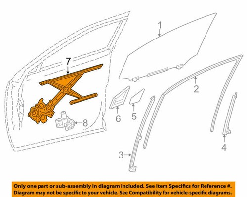 69801-78010 Toyota Regulator sub-assy, front door window, rh 6980178010 ...