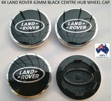4 Genuine Land Rover Alloy Wheel Centre Caps Aluminium Badge Range ...