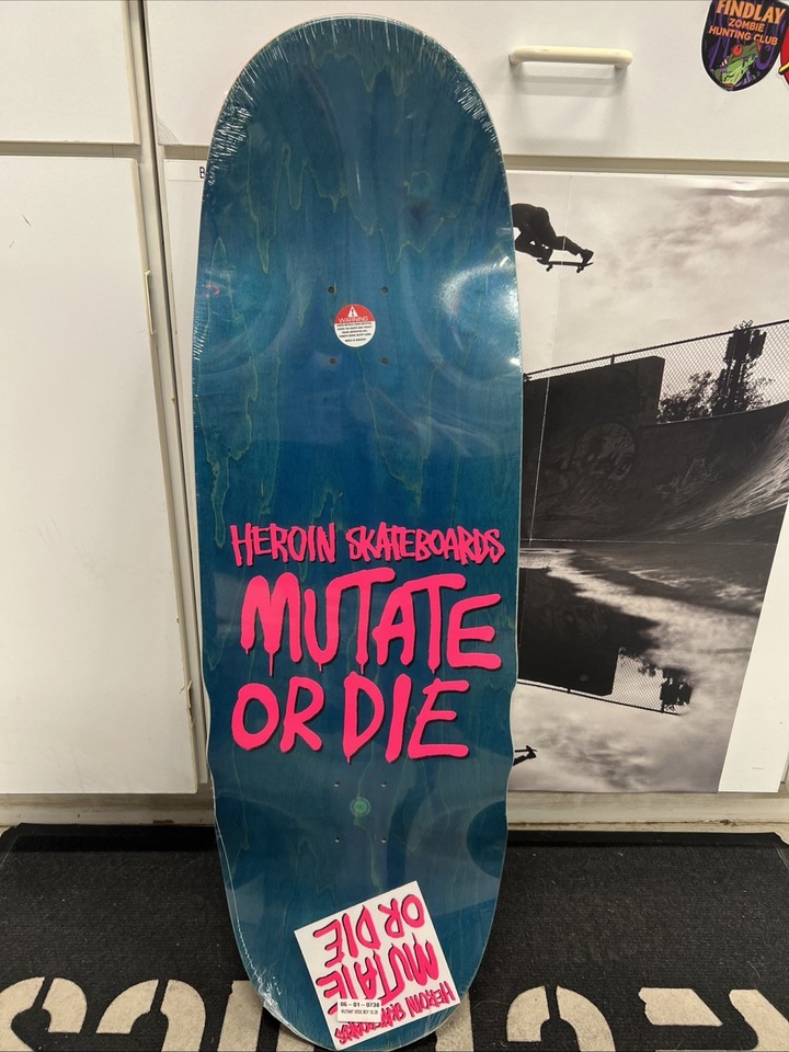 Rare Heroin Skateboards Mutant Wide Boy Egg Deck 10.28" | eBay