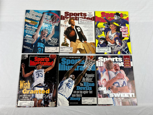 DUKE BLUE DEVILS basketball Sports Illustrated magazine lot 1991-2001 ...