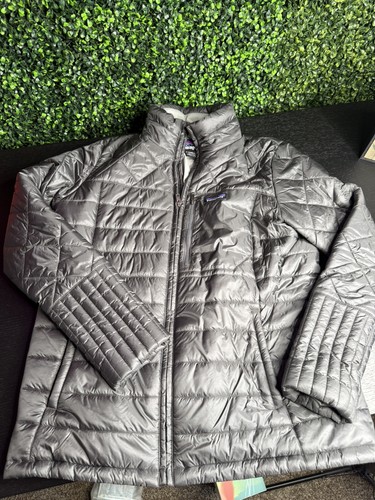 Patagonia Amazing Woman's Silver & Grey Down Coat, Size X-Large!! | eBay