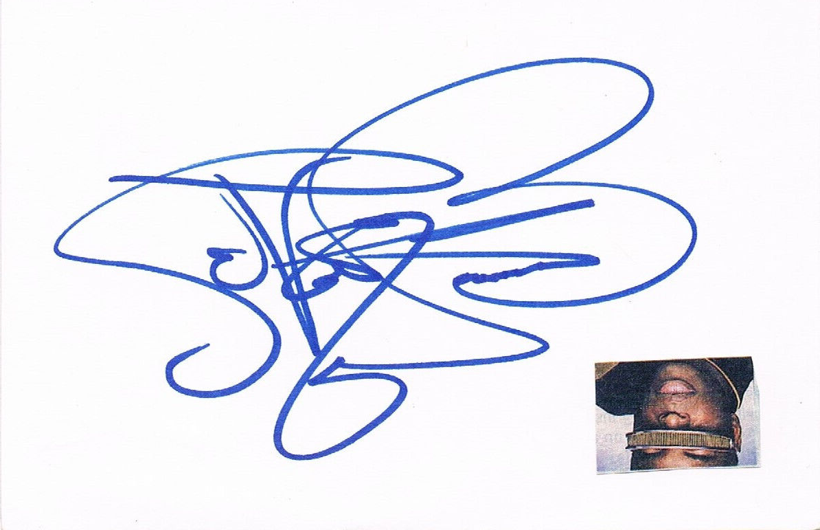 LeVar Burton 1957- STAR TREK genuine autograph signed 4"x6" card US ...