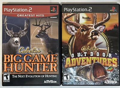 PS2 Cabelas Hunting/Fishing 2 Game Lot (Outdoor Adventure, Big Game ...