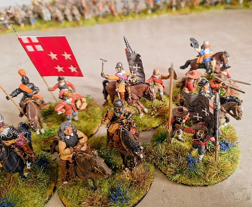 28mm ecw Pike and Shotte Command X6 Bases | eBay