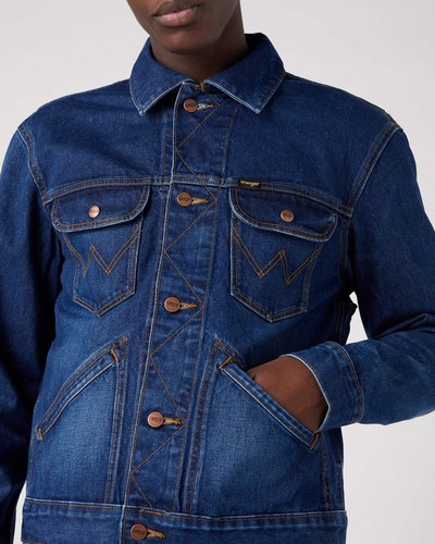 Wrangler Icons 124MJ Western Denim Jacket - Far Away | eBay UK